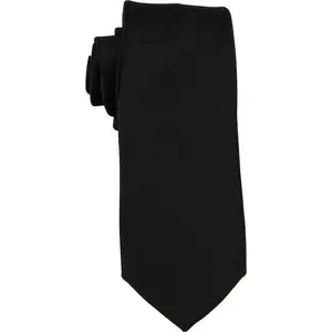 BROOKLYN BRIGADE Satin Necktie - Black