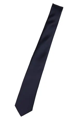 BROOKLYN BRIGADE Satin Neck Tie - Navy