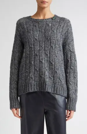 Max Mara Cabaret Oversized Cotton & Alpaca Blend Sweater