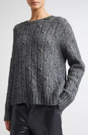 Max Mara Cabaret Oversized Cotton & Alpaca Blend Sweater