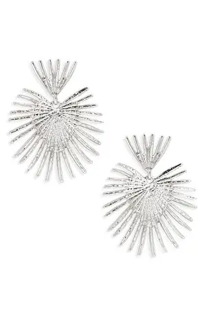 Kenneth Jay Lane Silver Tone Earrings