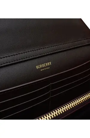 Burberry Highlands Coated Canvas Wallet On A Chain - Sand