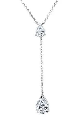 UNTAMED PETALS Lane Crystal Pendant - Silver