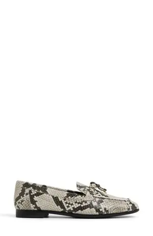 Aldo Logo-adorned Loafer - White/black