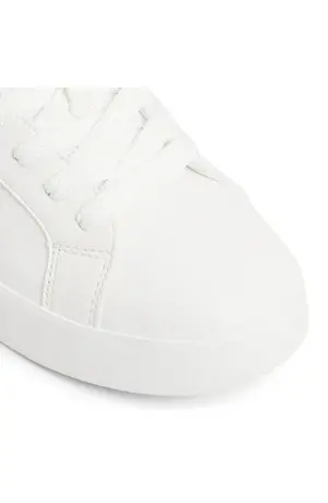Aldo Low-top Sneaker With Charm Accent - White