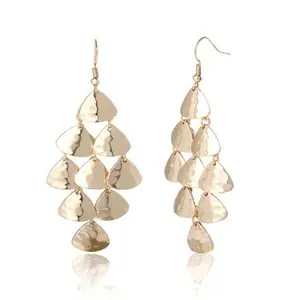 Bcbgmaxazria Layered Triangle Drop Earrings