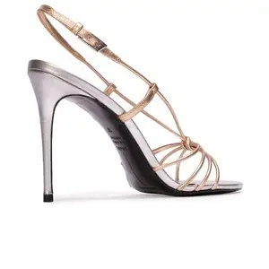 BLACK SUEDE STUDIO Fern 100 Metallic Sandal