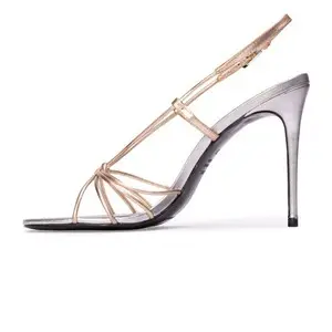 BLACK SUEDE STUDIO Fern 100 Metallic Sandal