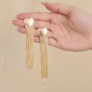 Jessica Simpson Chain Tassel Earrings