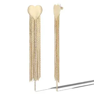 Jessica Simpson Chain Tassel Earrings