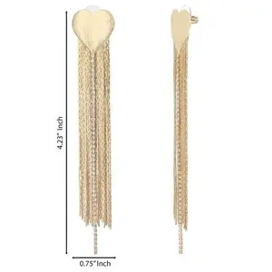 Jessica Simpson Chain Tassel Earrings