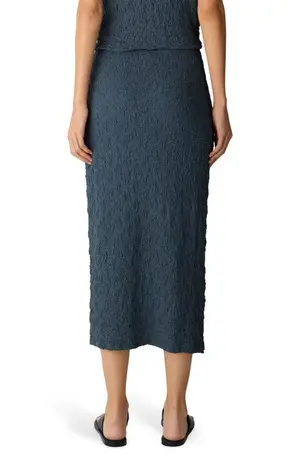 Eileen Fisher Textured Straight Skirt - Cold Spring