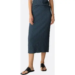 Eileen Fisher Textured Straight Skirt - Cold Spring