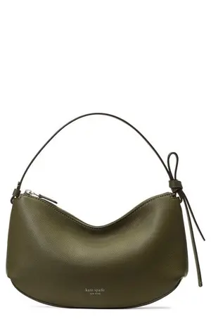 Kate Spade New York Loop Pebble Leather Shoulder Bag - Seaweed