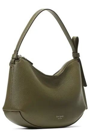 Kate Spade New York Loop Pebble Leather Shoulder Bag - Seaweed