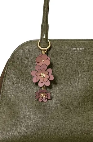 Kate Spade New York Mixed Media Spade Leather Key Fob