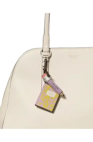 Kate Spade New York Charmed Smooth Leather Composition Notebook Key Fob
