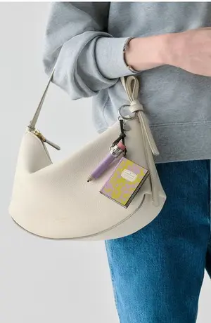 Kate Spade New York Charmed Smooth Leather Composition Notebook Key Fob