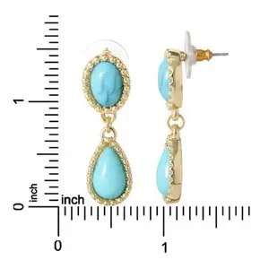 Jessica Simpson Oxidized Dangle Earrings