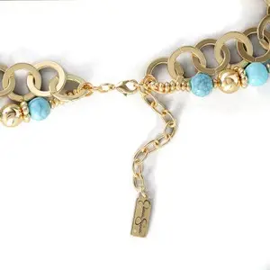 Jessica Simpson Layered Necklace With Turquoise Beads