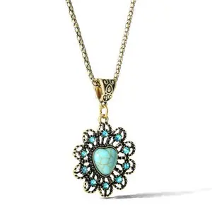 Jessica Simpson Stone Ornate Pendant Necklace