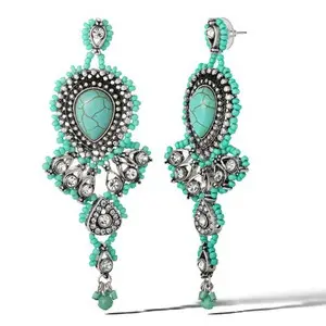 Jessica Simpson Beaded Statement Earrings