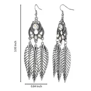Jessica Simpson Leaf Drop Statement Earrings