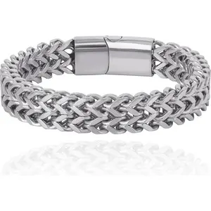 Lucky Brand Tone Woven Chain Bracelet - Silver