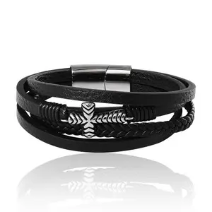 Lucky Brand Layered Cross Bracelet
