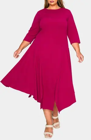 L I V D 3/4 Sleeve Dresses