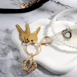 Juicy Couture Crystal Crown Keychain
