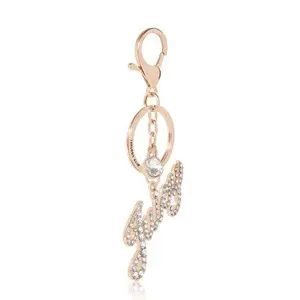 Juicy Couture Crystal Pave "juicy" Script Keychain