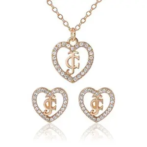 Juicy Couture Gold-tone Pavé Heart Jewelry Set - 710