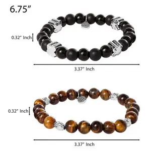Lucky Brand Stretch Stone Bracelet Set