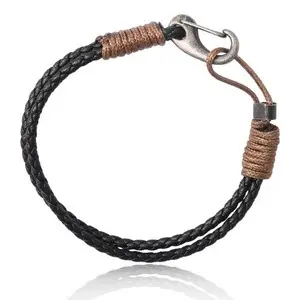 Lucky Brand Braided Leather Adjustable Bracelet