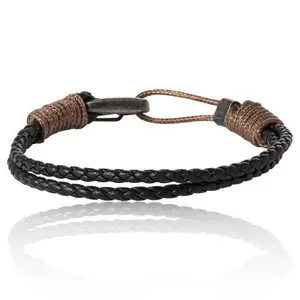 Lucky Brand Braided Leather Adjustable Bracelet