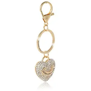 Juicy Couture Pave Heart Keychain And Earrings Set
