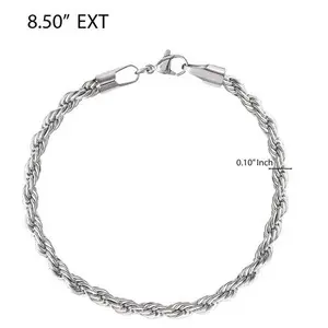 Lucky Brand Stainless Steel Rope Chain Set