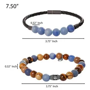 Lucky Brand Sodalite & Picture Jasper Bracelet Set