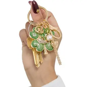 Juicy Couture Lucky Clover Charm Keychain