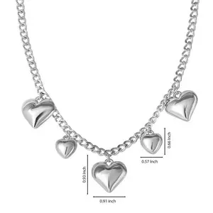 Jessica Simpson Five Heart Necklace