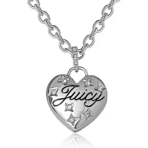 Juicy Couture Heart Pendant Necklace - Silver