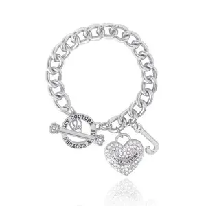 Juicy Couture Toggle Charm Bracelet - Silver