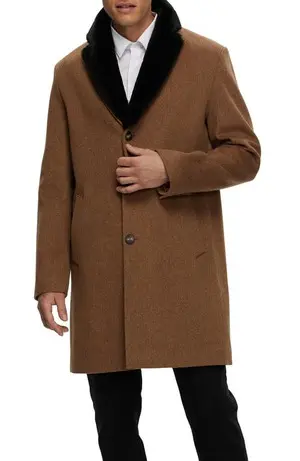 Gorski Loro Piana Wool Coat With Shearling Collar