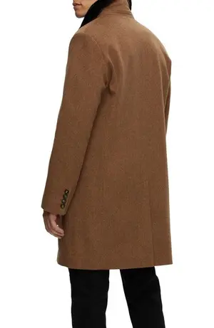 Gorski Loro Piana Wool Coat With Shearling Collar