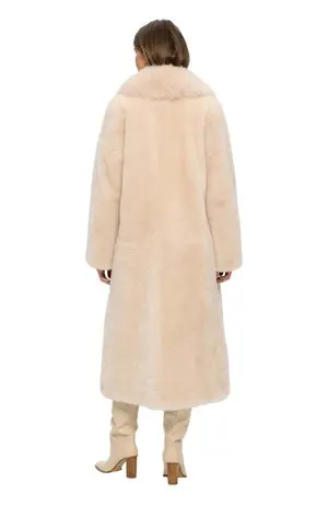 Gorski Sheared Genuine Shearling Coat