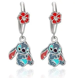 Disney Lilo & Stitch Dangle Hoop Earrings