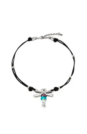 UNODE50 Dragonfly Leather Necklace