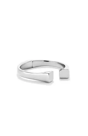 UNODE50 Polished Block Cuff - Silver