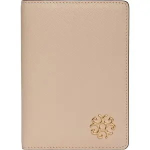 Gorski Leather Passport Cover Beige